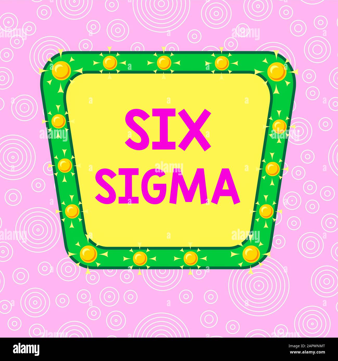 Handwriting text writing Six Sigma. Conceptual photo set of ...