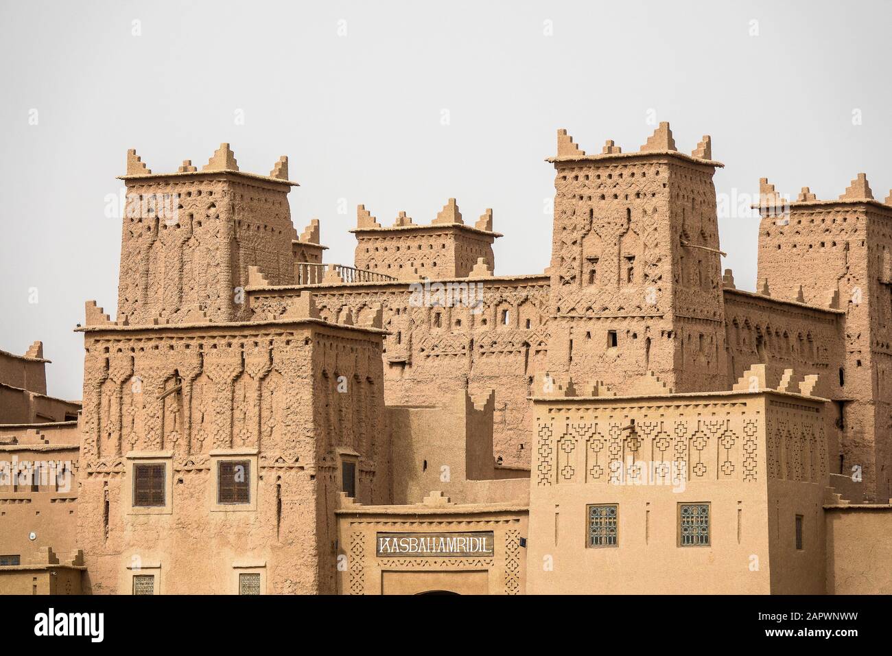 Historical buildings in Morocco with a white background Stock Photo - Alamy