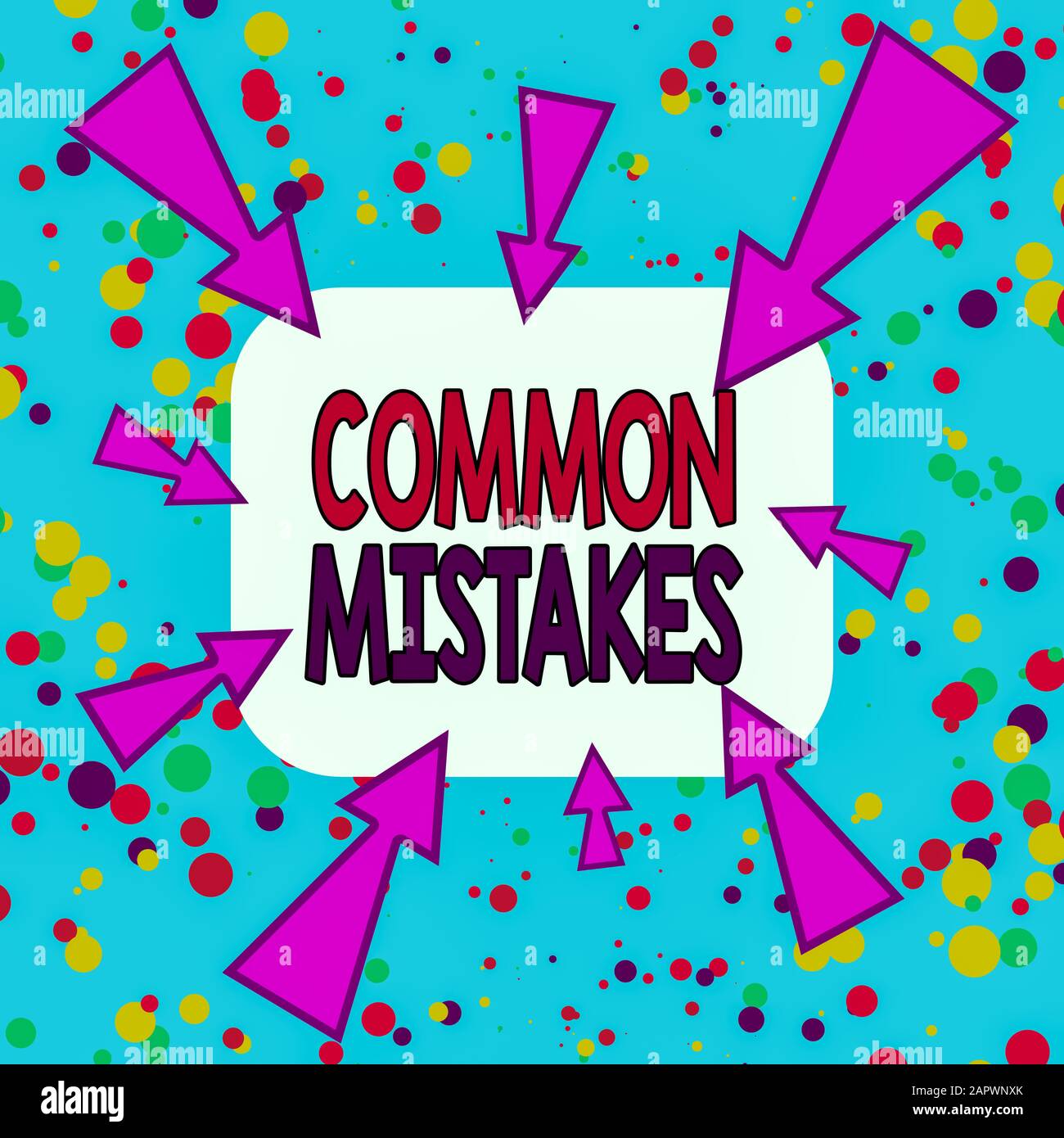 Writing note showing Common Mistakes. Business concept for actions that ...