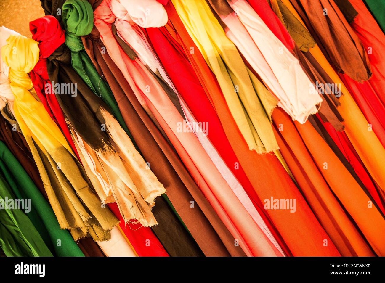 Closeup shot of multicolored pieces of clothing next to each other ...