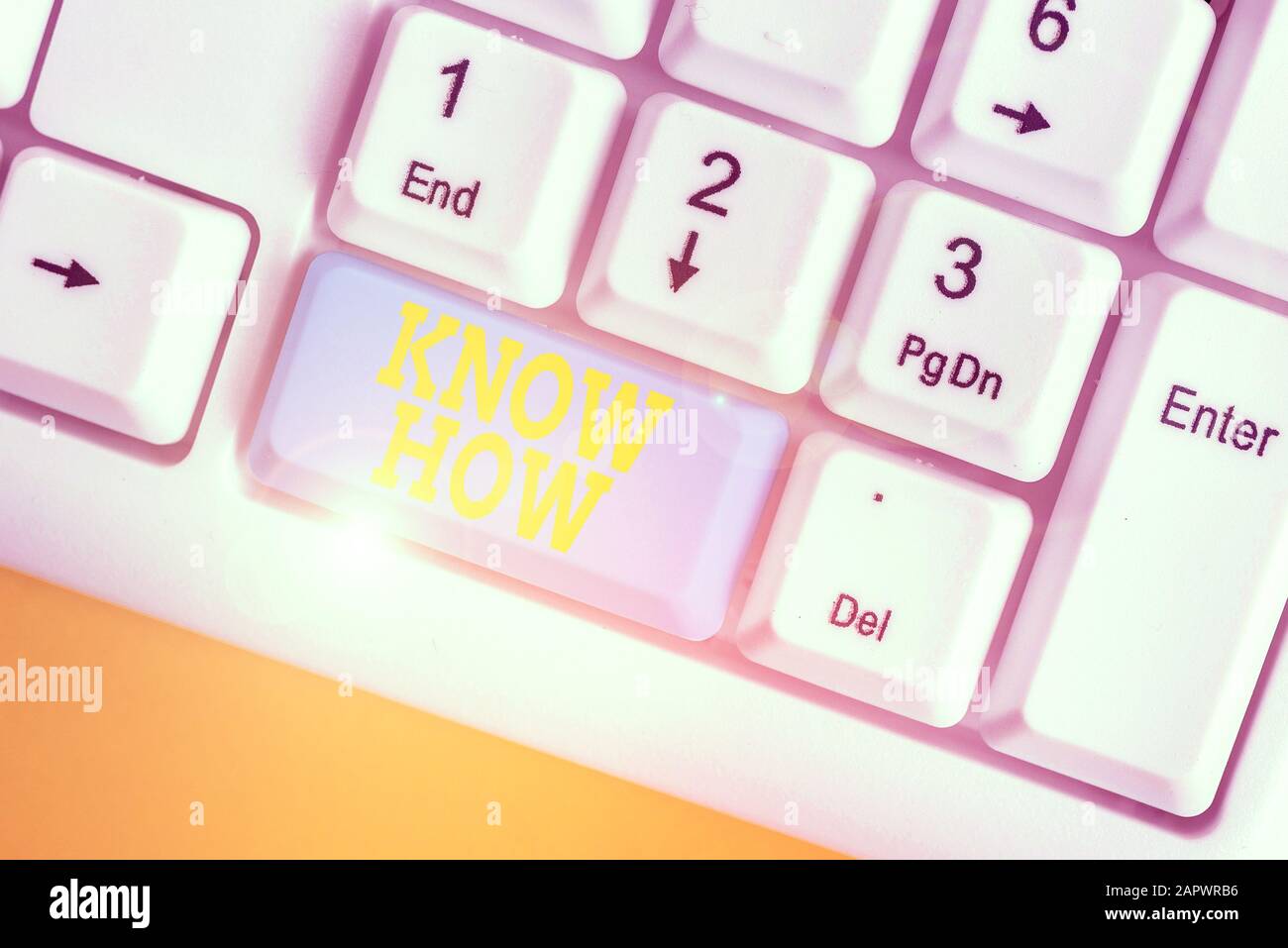 Conceptual hand writing showing Know How. Concept meaning The process ...