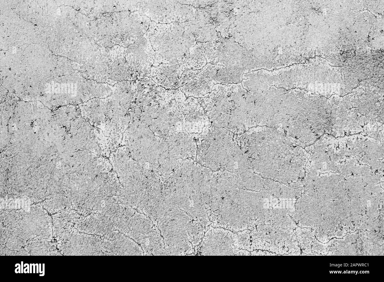 Texture of a grey concrete wall with curly cracks Stock Photo - Alamy