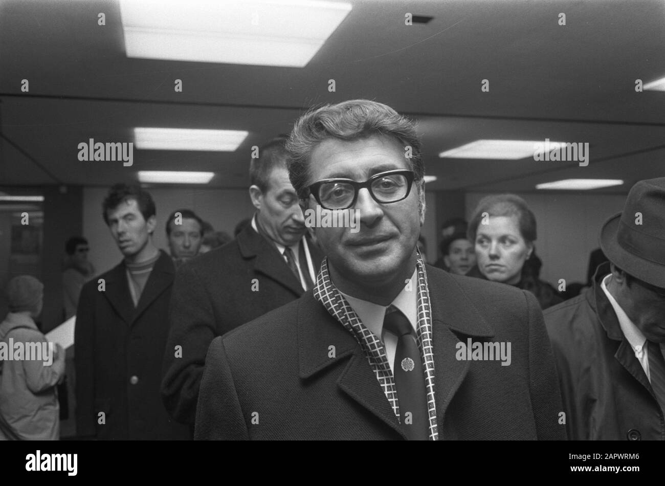 Dutch national team arrives Black and White Stock Photos & Images - Alamy