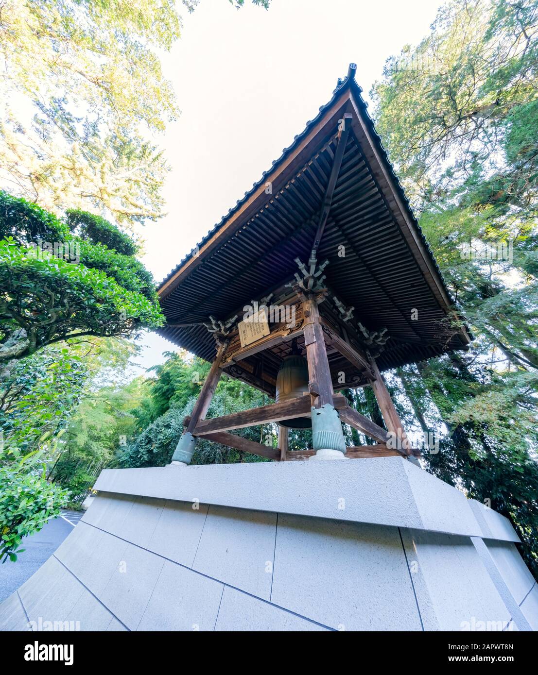 Bell tower of Zuihoji Temple at Sendai, Japan Stock Photo - Alamy