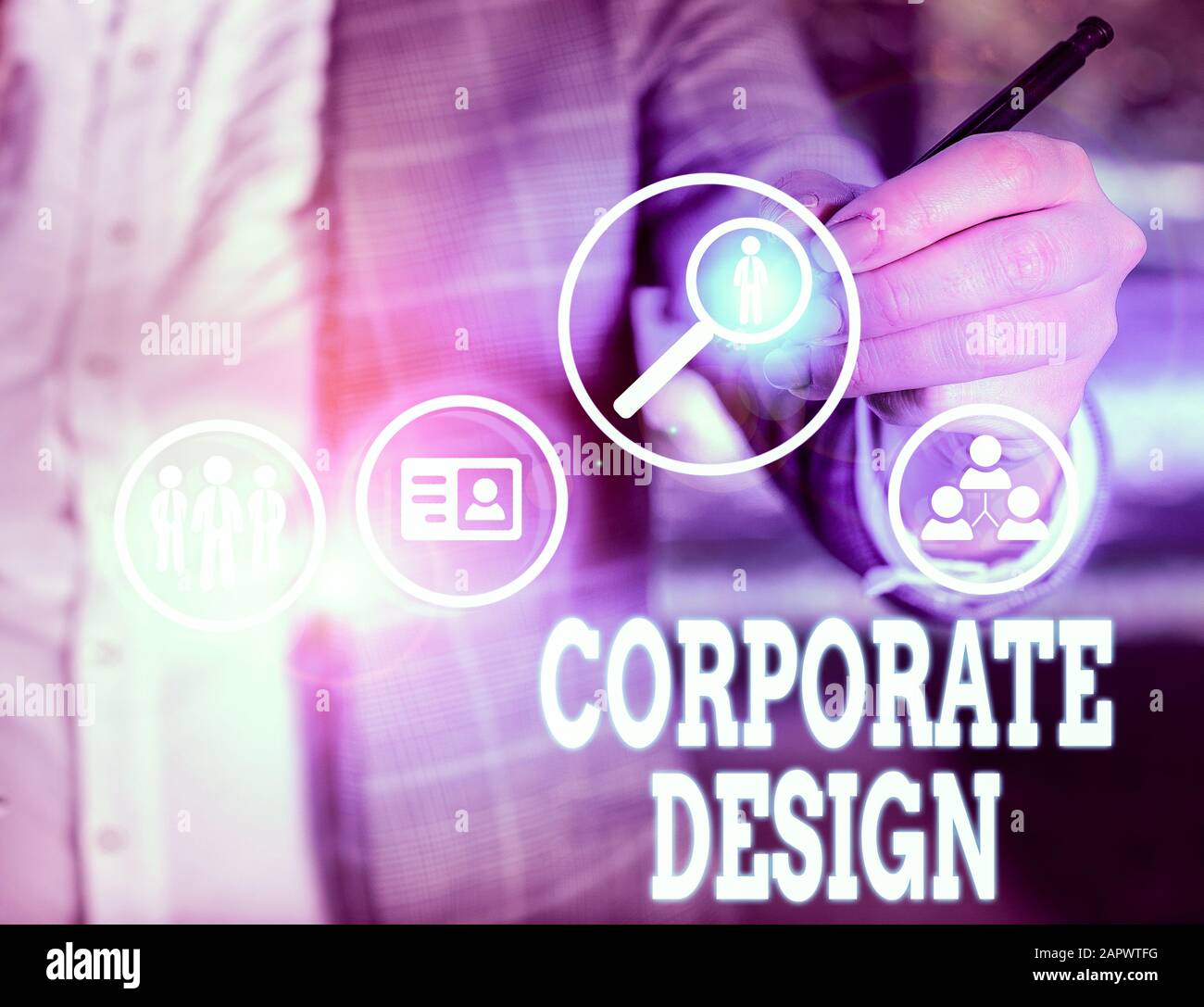 Conceptual hand writing showing Corporate Design. Concept meaning ...