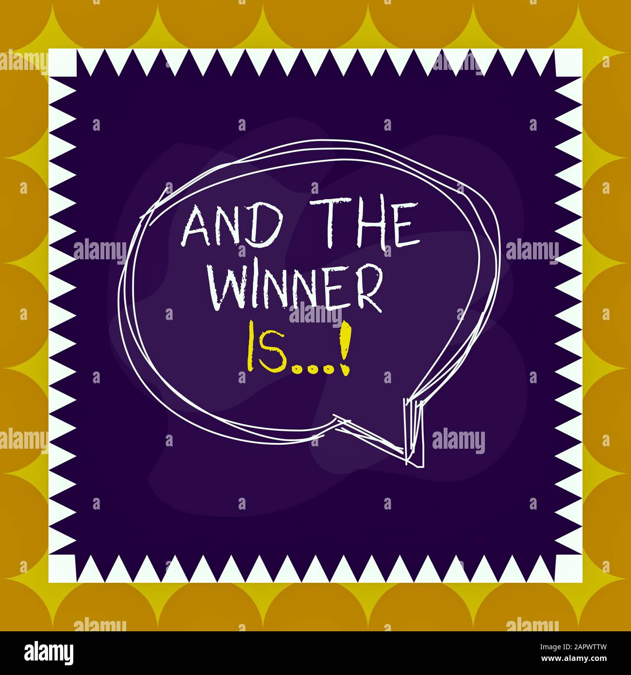 Writing note showing And The Winner Is. Business concept for announcing ...