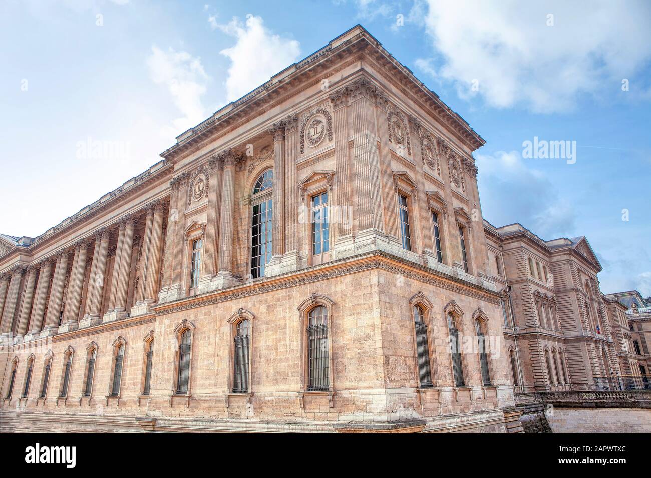 Traditional french building in modern Paris Stock Photo - Alamy