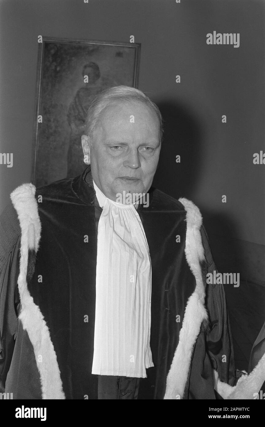 New president Hoge Raad Nederlanden installed in The Hague. Mr. F.J. de ...