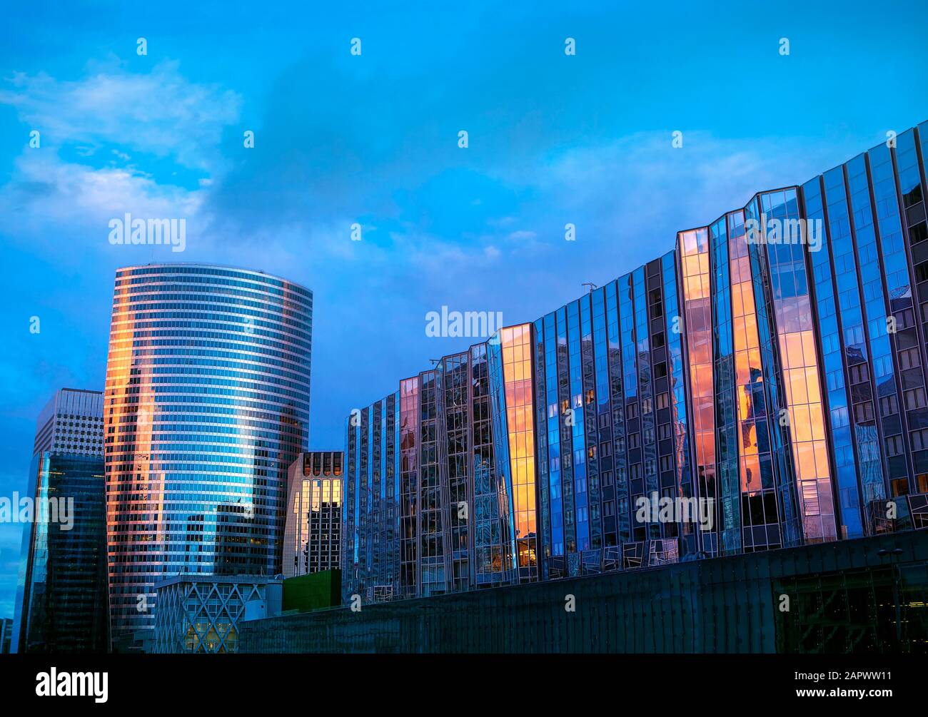 modern district in Paris with skyscrapers Stock Photo - Alamy