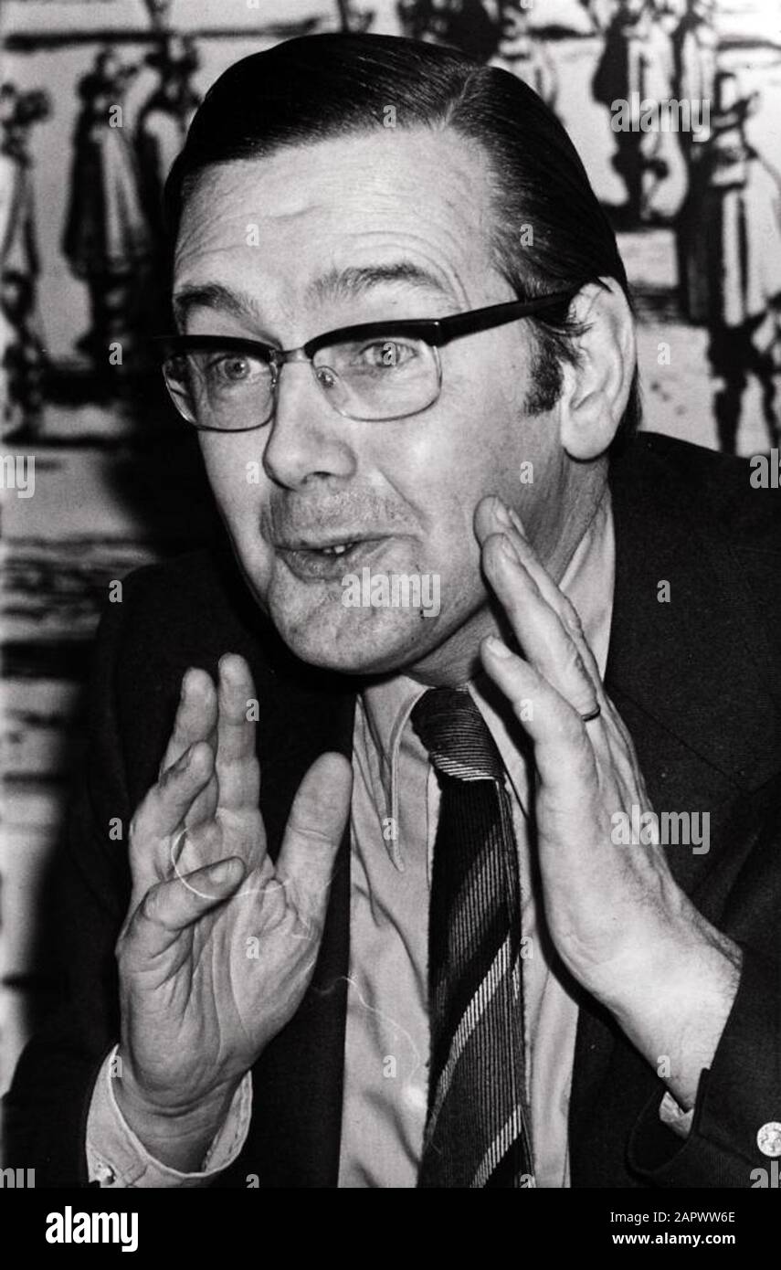 H.A.C.M. Notenboom (KVP) during a press conference. The Hague ...
