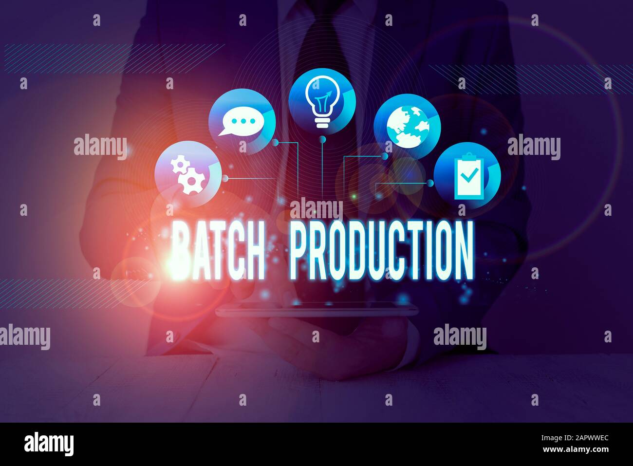 Handwriting text Batch Production. Conceptual photo products are ...