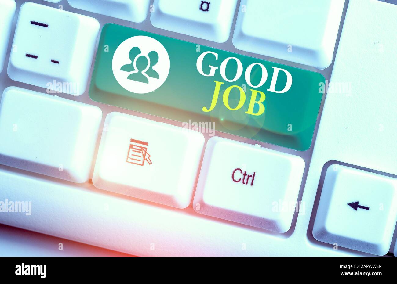 Conceptual hand writing showing Good Job. Concept meaning encourage ...