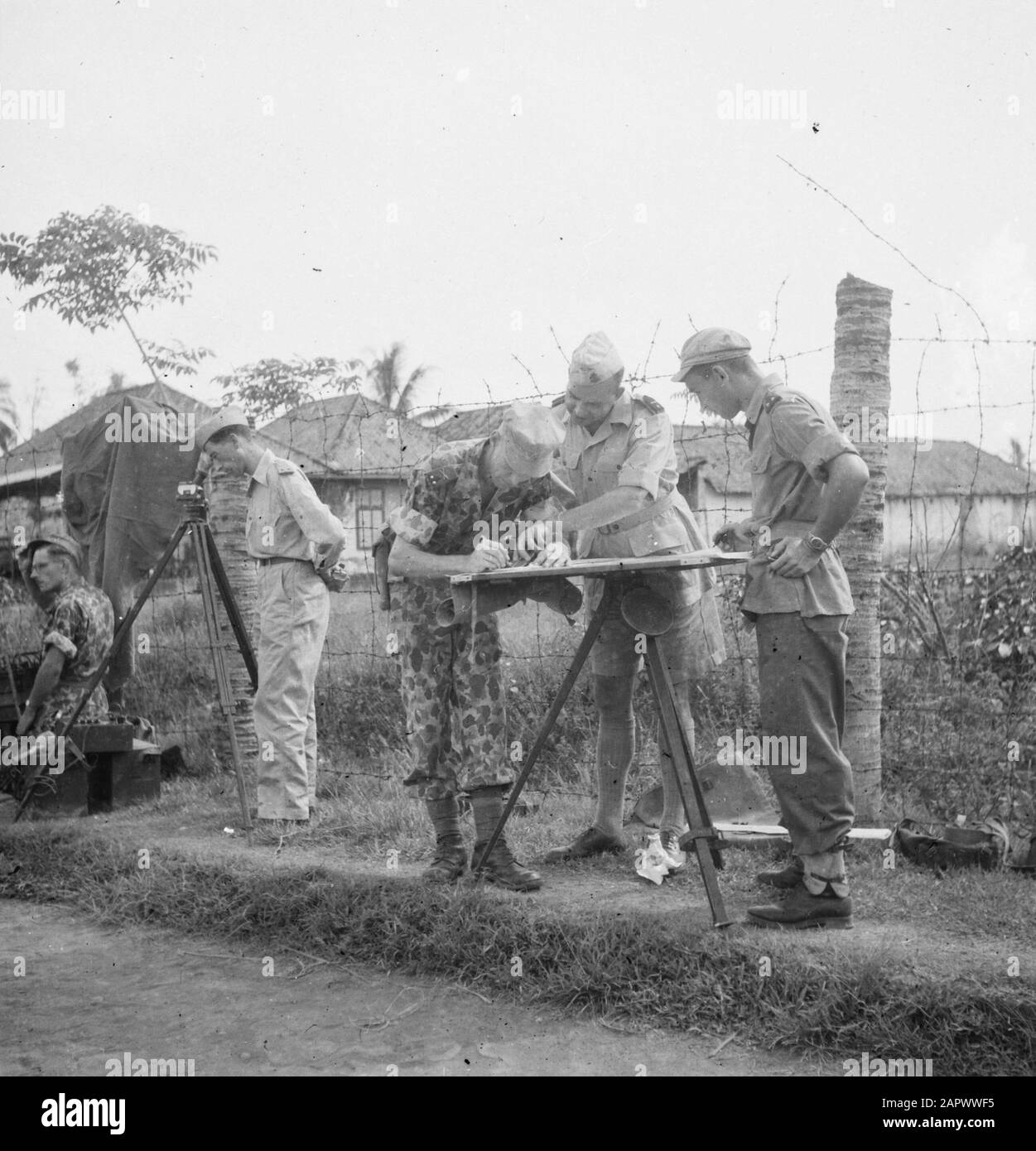 Officers observe operations in Black and White Stock Photos & Images ...