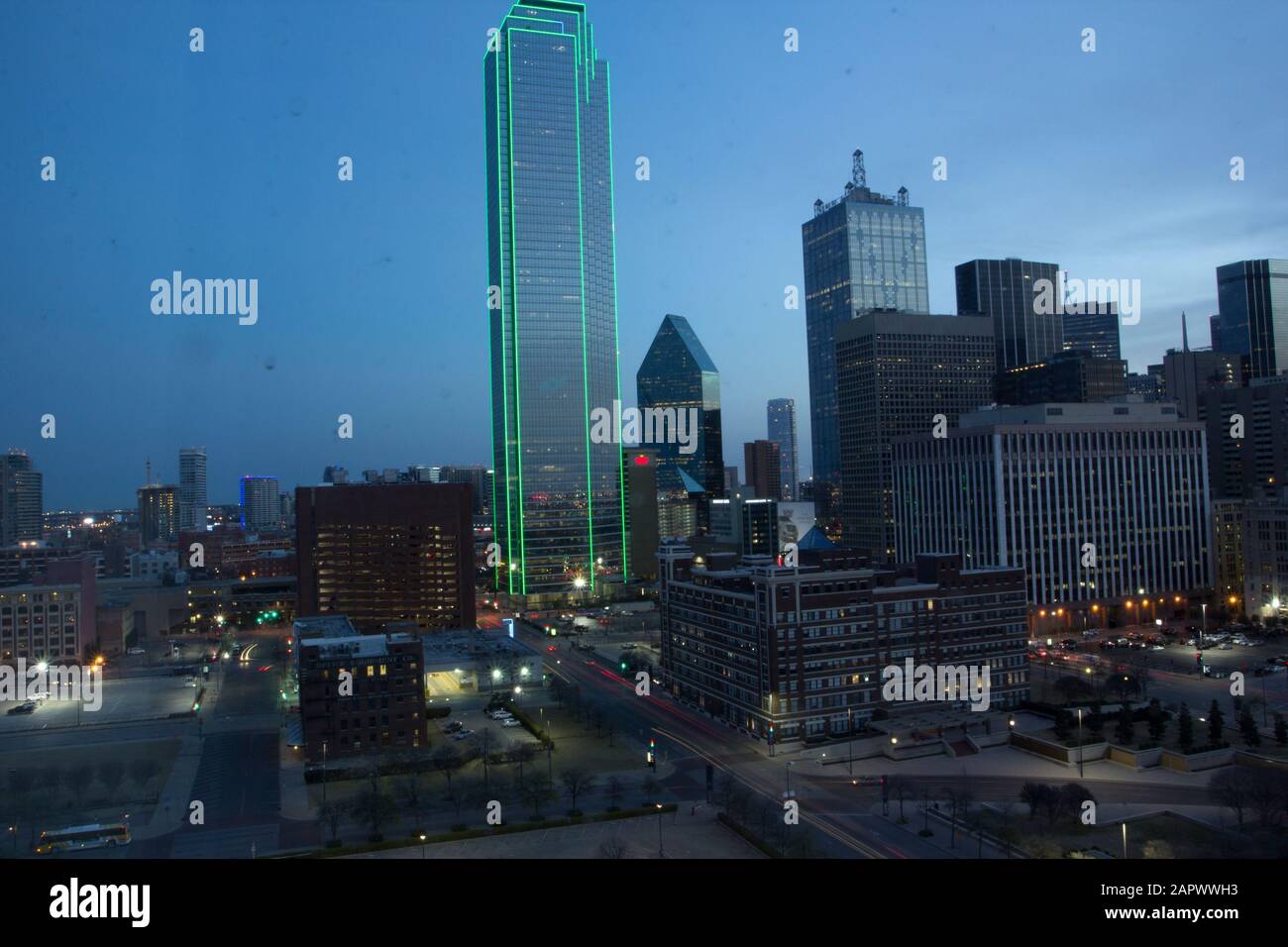 Early Morning, Downtown Dallas, Texas Stock Photo - Alamy