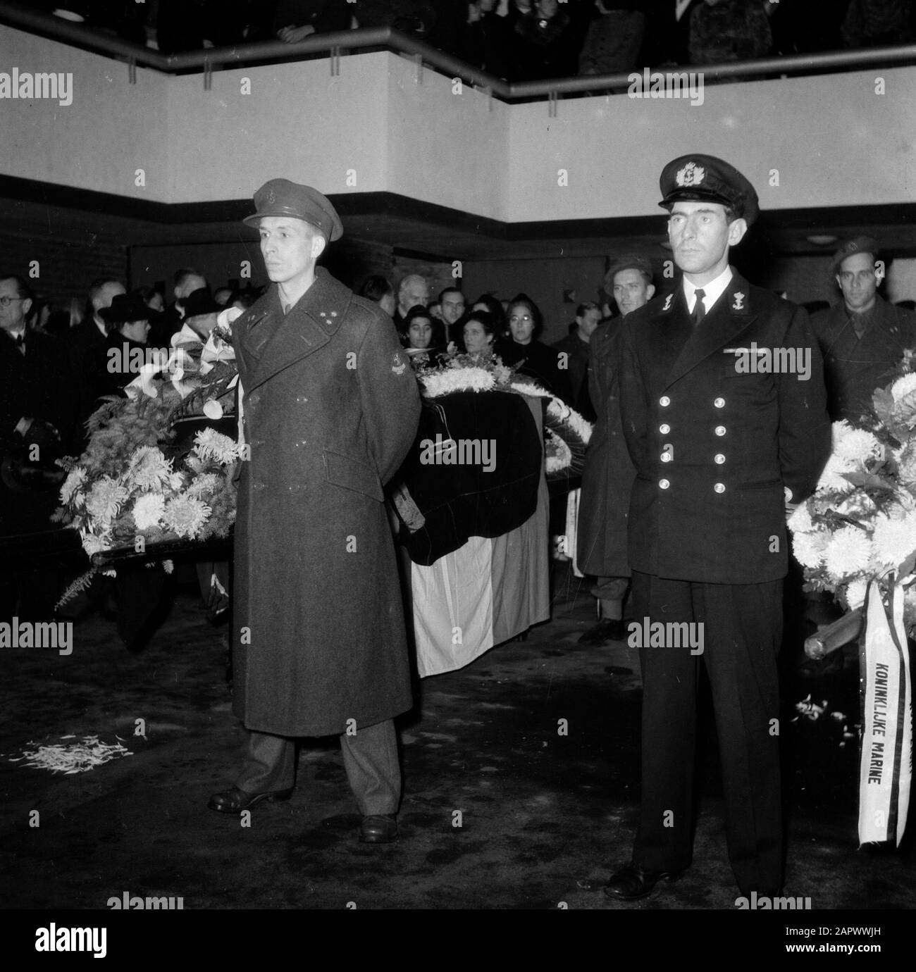 During ceremony navy memorial Black and White Stock Photos & Images - Alamy