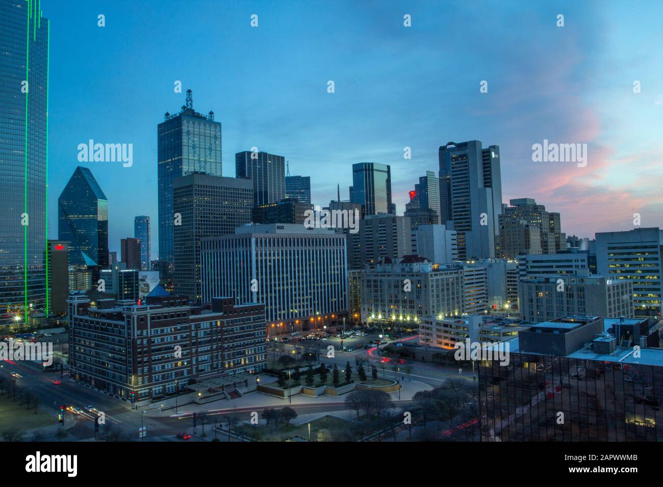 Early Morning, Downtown Dallas, Texas Stock Photo - Alamy