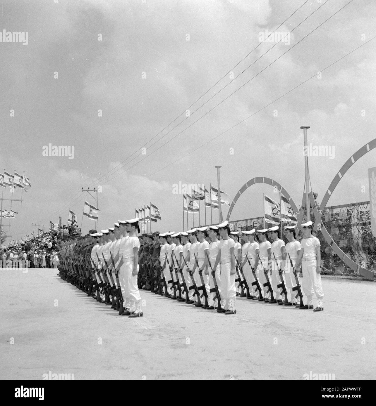 Independence Day (May 15). Military of various army parts, including ...