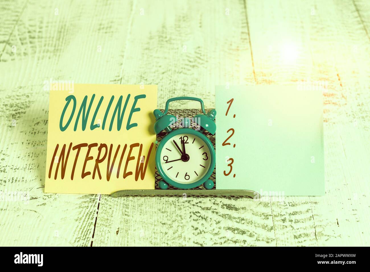 Conceptual hand writing showing Online Interview. Concept meaning ...