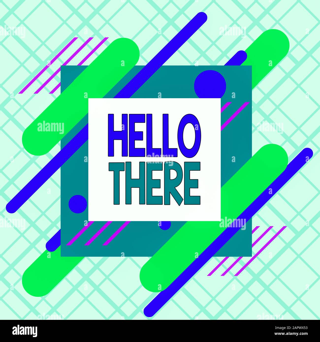 Writing note showing Hello There. Business concept for a way to get ...
