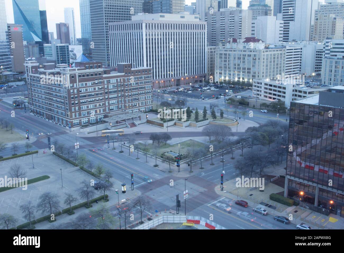 Early Morning, Downtown Dallas, Texas Stock Photo - Alamy