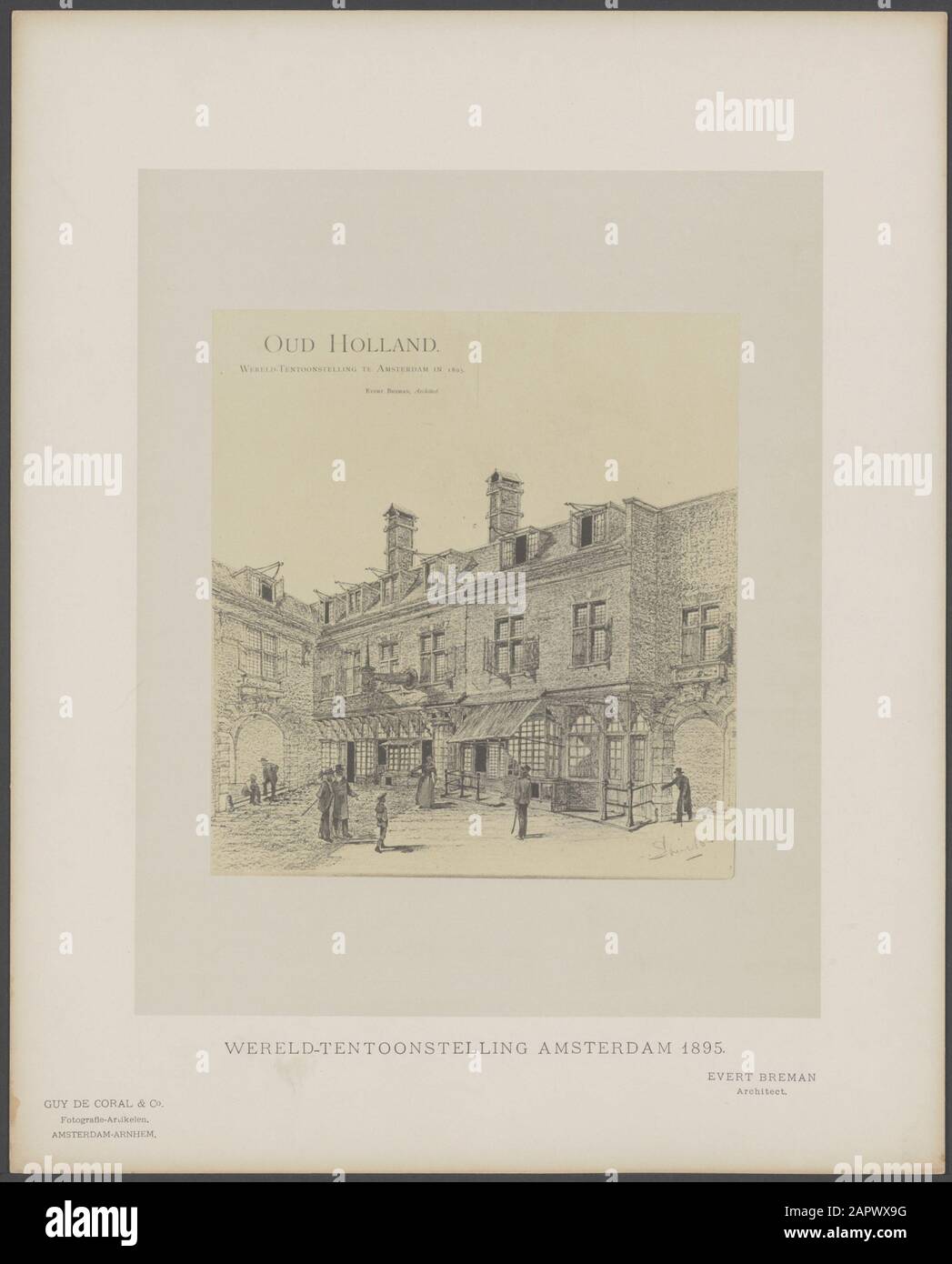 Design for old Dutch shops and houses. Architect Evert Breman; houses ...