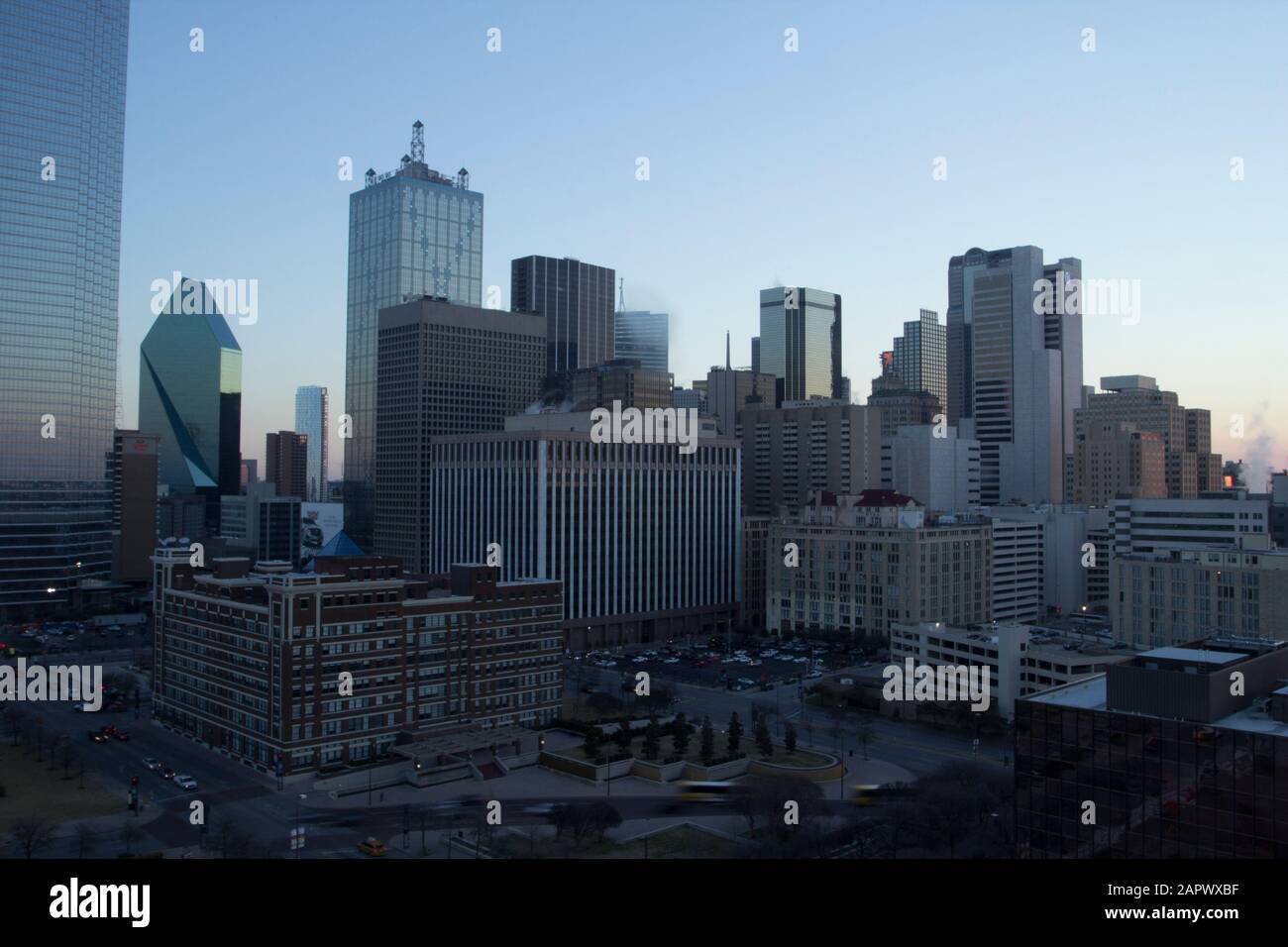 Early Morning, Downtown Dallas, Texas Stock Photo - Alamy
