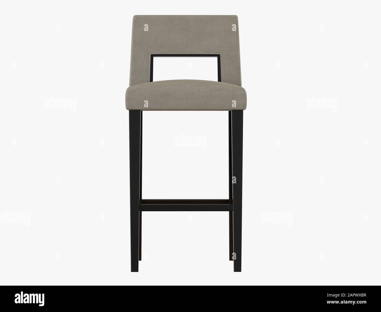 Bar chair on a white background 3d rendering Stock Photo - Alamy