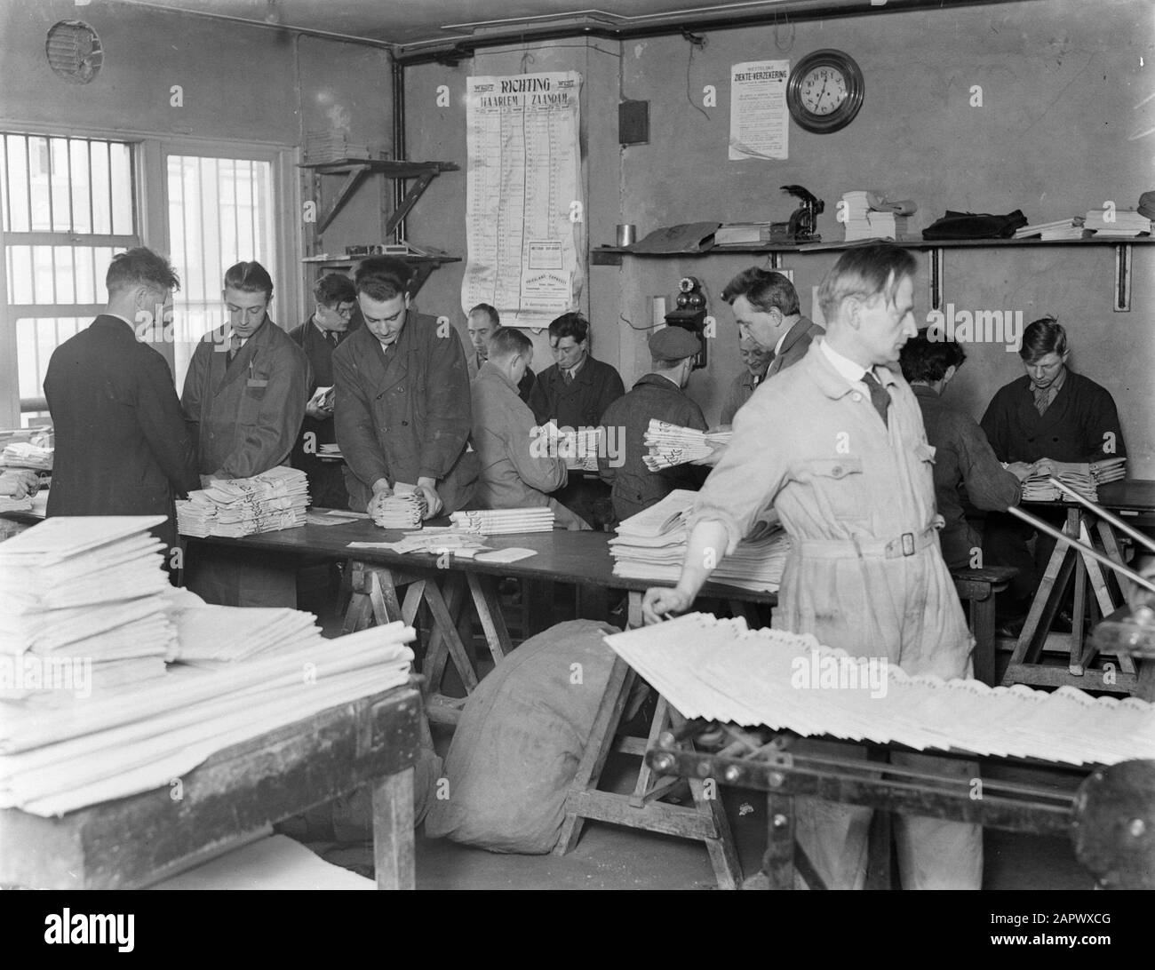 Newspaper printing and printing press In the forwarding department the ...