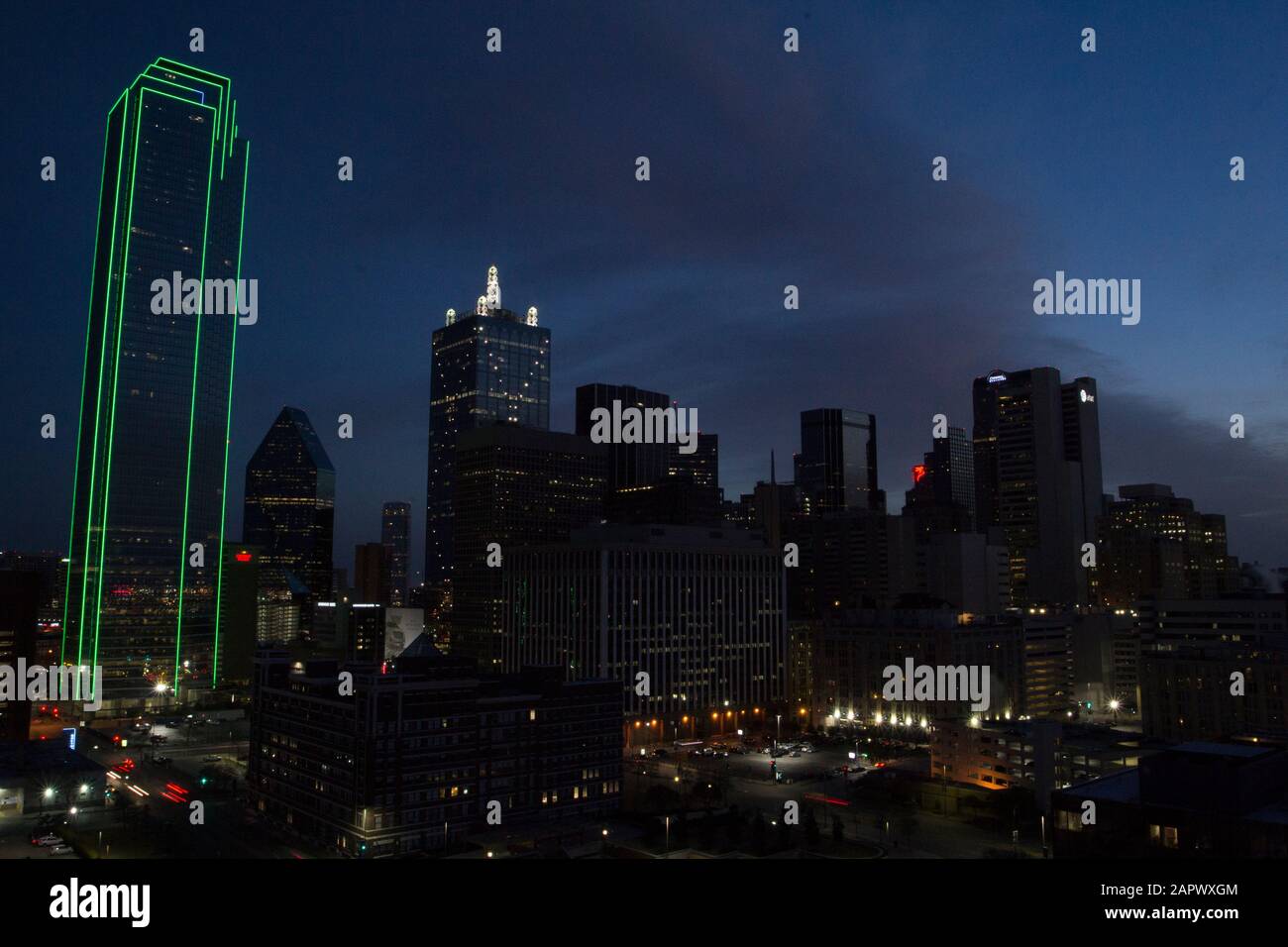 Early Morning, Downtown Dallas, Texas Stock Photo - Alamy