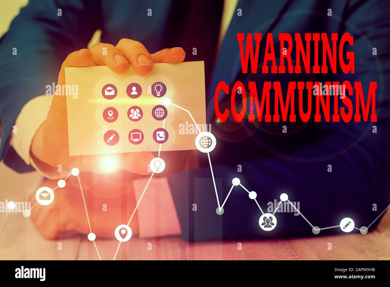 Conceptual hand writing showing Warning Communism. Concept meaning ...