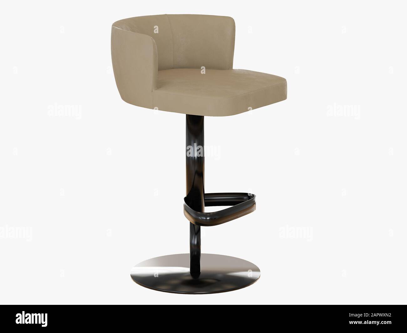 Bar stool on a white background 3d rendering Stock Photo - Alamy