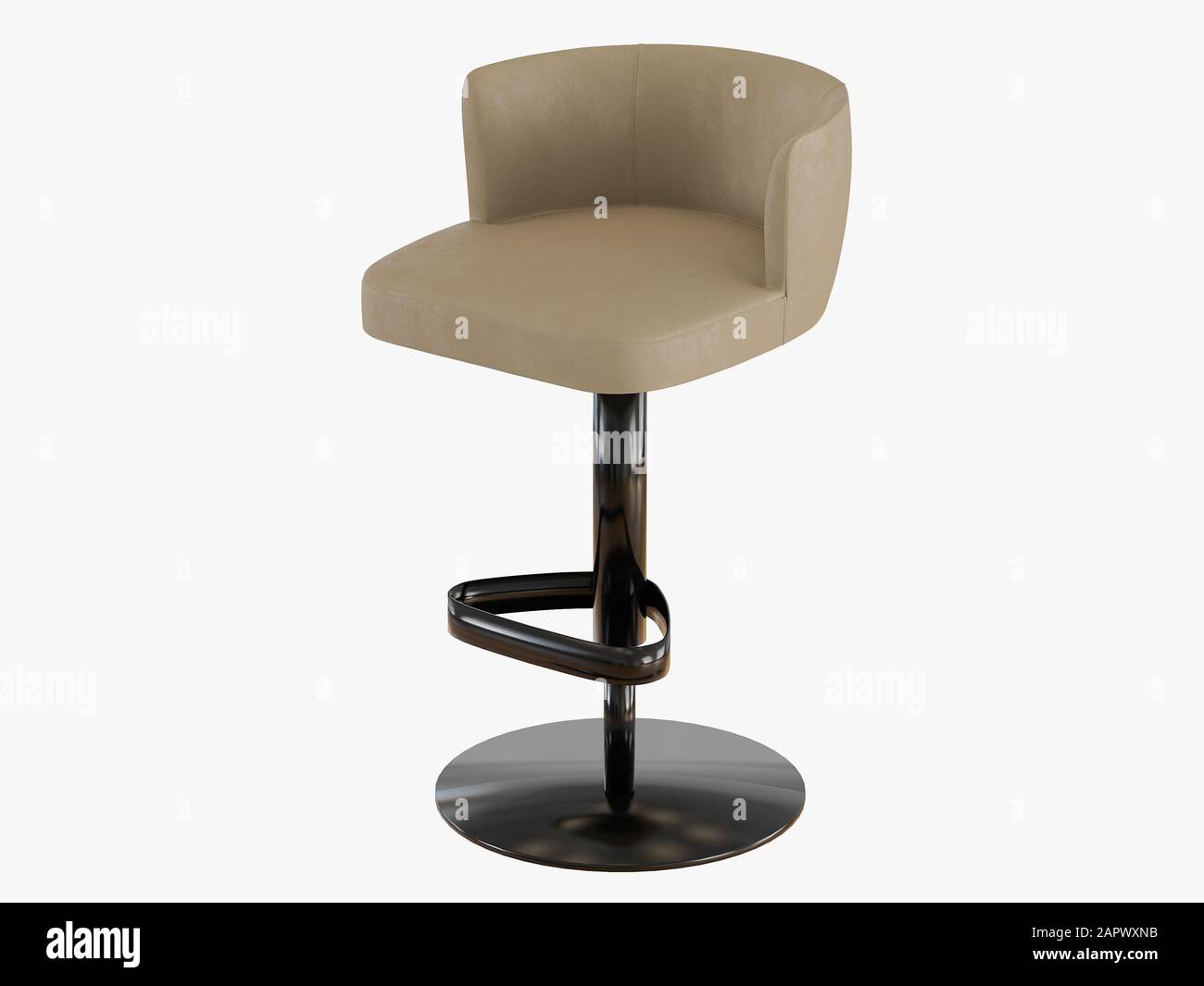 Bar stool on a white background 3d rendering Stock Photo - Alamy