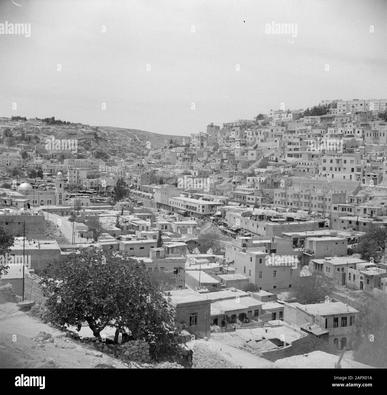 Middle East 1950-1955: Jordan - Amman Overview of part of the city Date ...