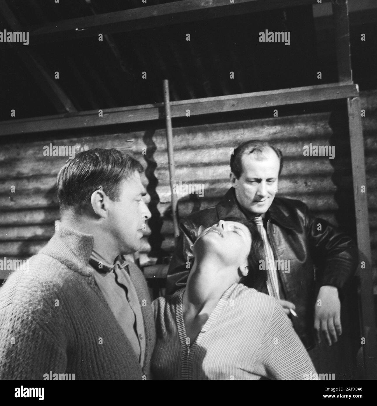 Television. Play Sugar by Hugo Claus, from l.n.r. Leo de Hartogh, Ina ...