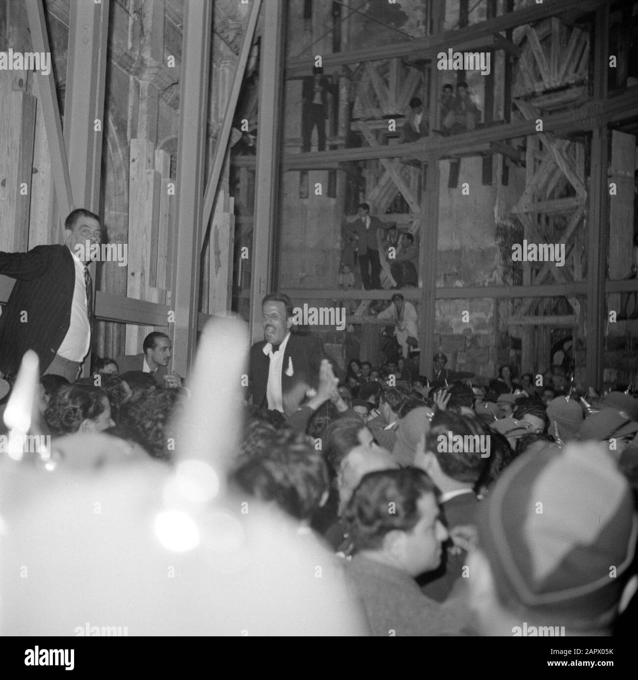 Middle East 1950-1955: Jerusalem Easter celebration. Believers under ...