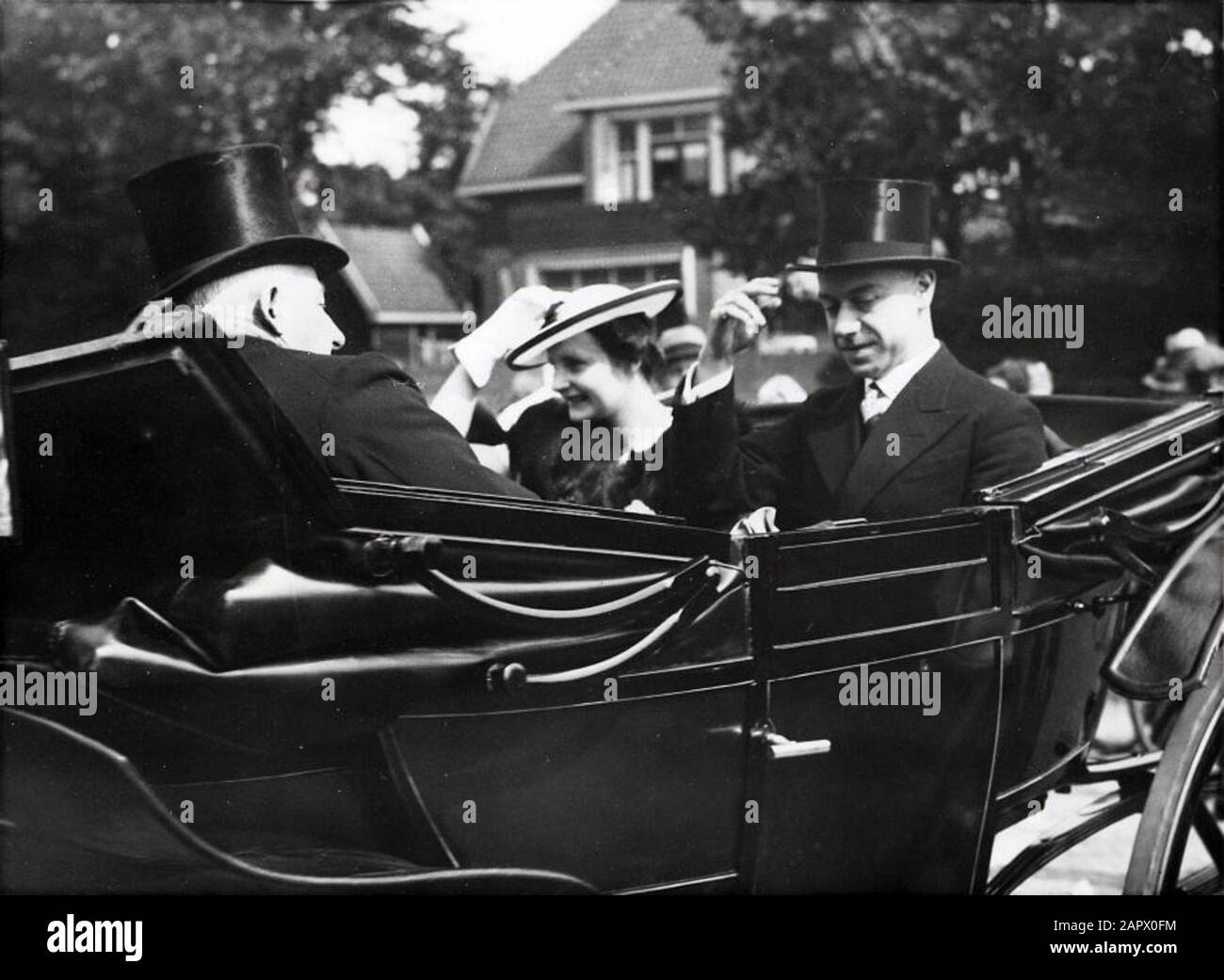 Jonkheer van Nispen tot Pannerden, mayor of Hillegom at his ...