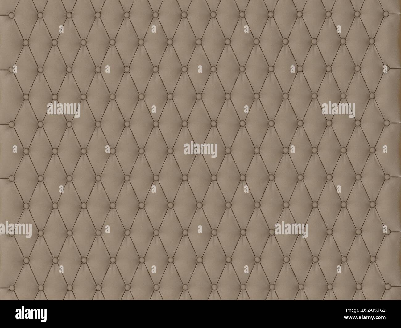 Panel wall beige capitone on a white background 3d rendering Stock ...