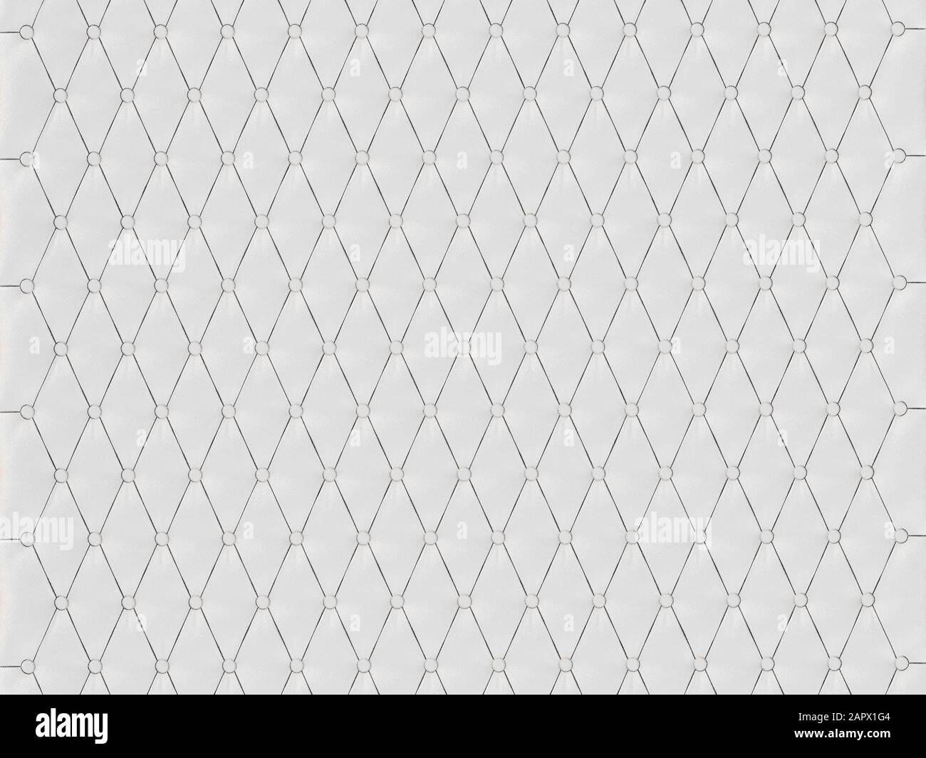 Wall panel white capitone on a white background 3d rendering Stock ...