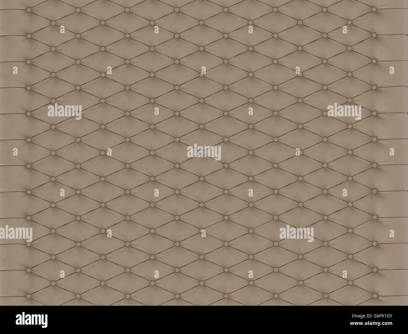Panel wall beige capitone on a white background 3d rendering Stock ...