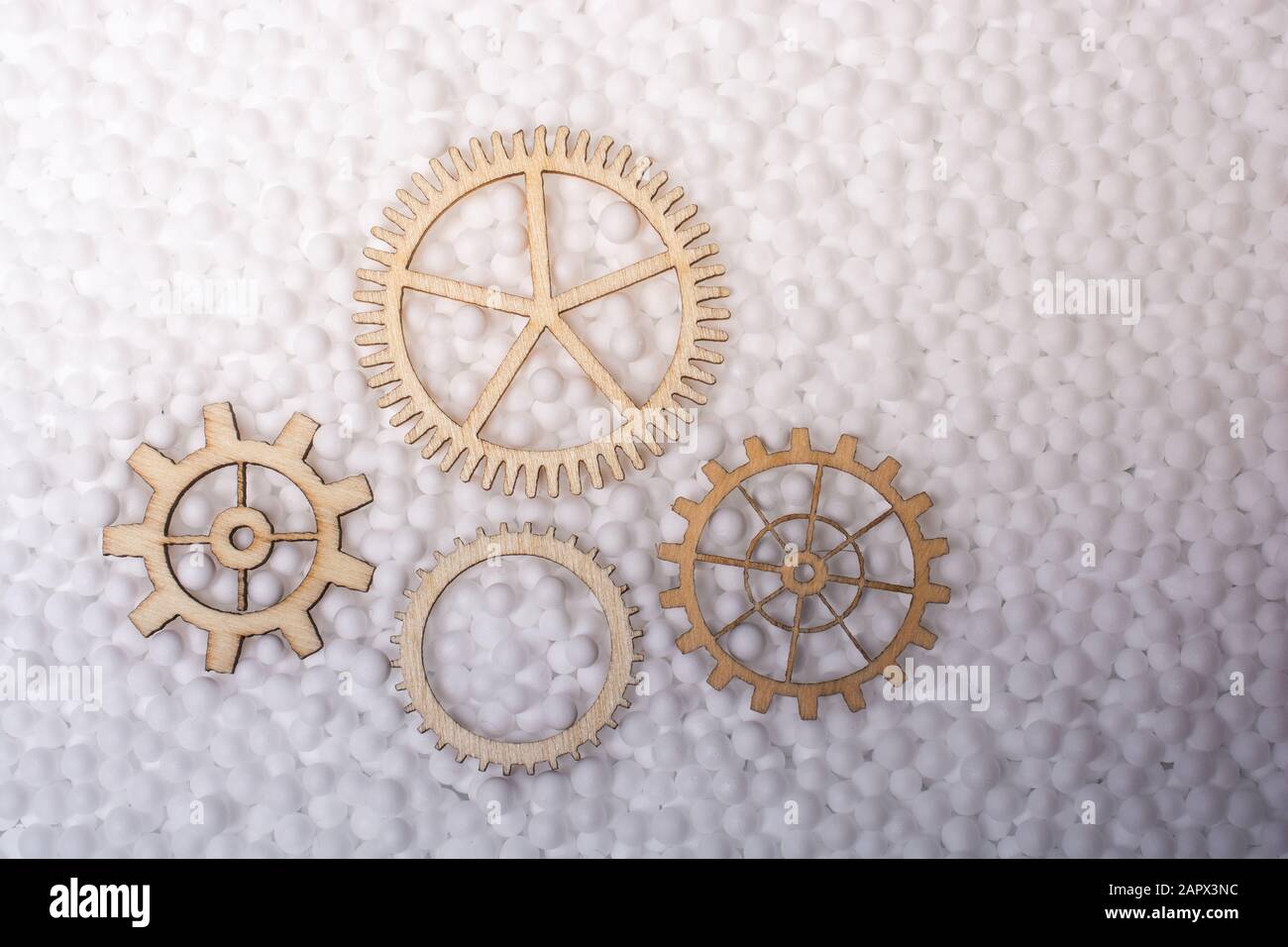 Gear wheels as The concept of mechanism Stock Photo - Alamy