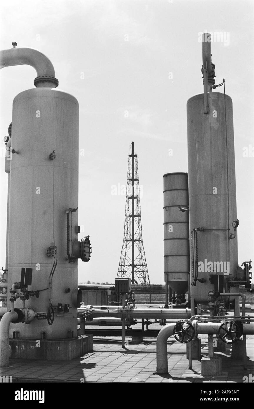 Prins Bernhard visits NAM, groninger gas field (and drilling rig), 2.3 ...