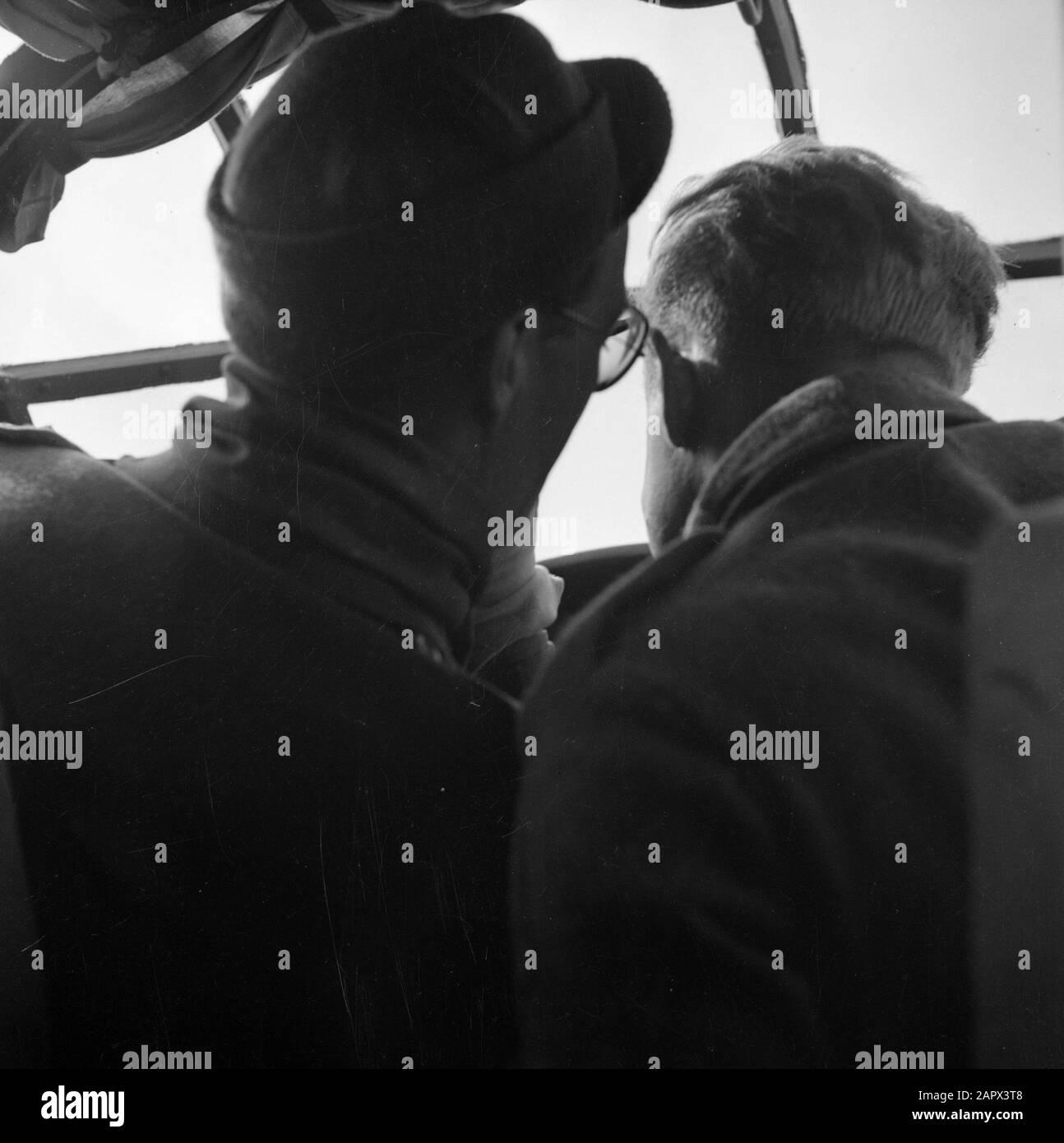 Prince Bernhard as an aviator Prince Bernhard and a co-pilot in the ...