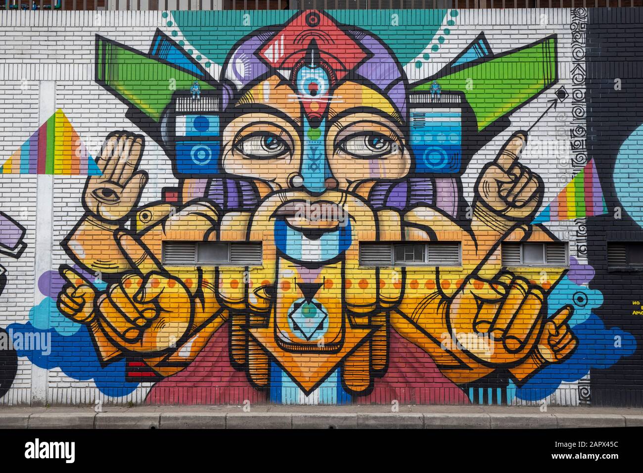 Graffiti/street art from the Industrial Zone of Puente de Aranda ...
