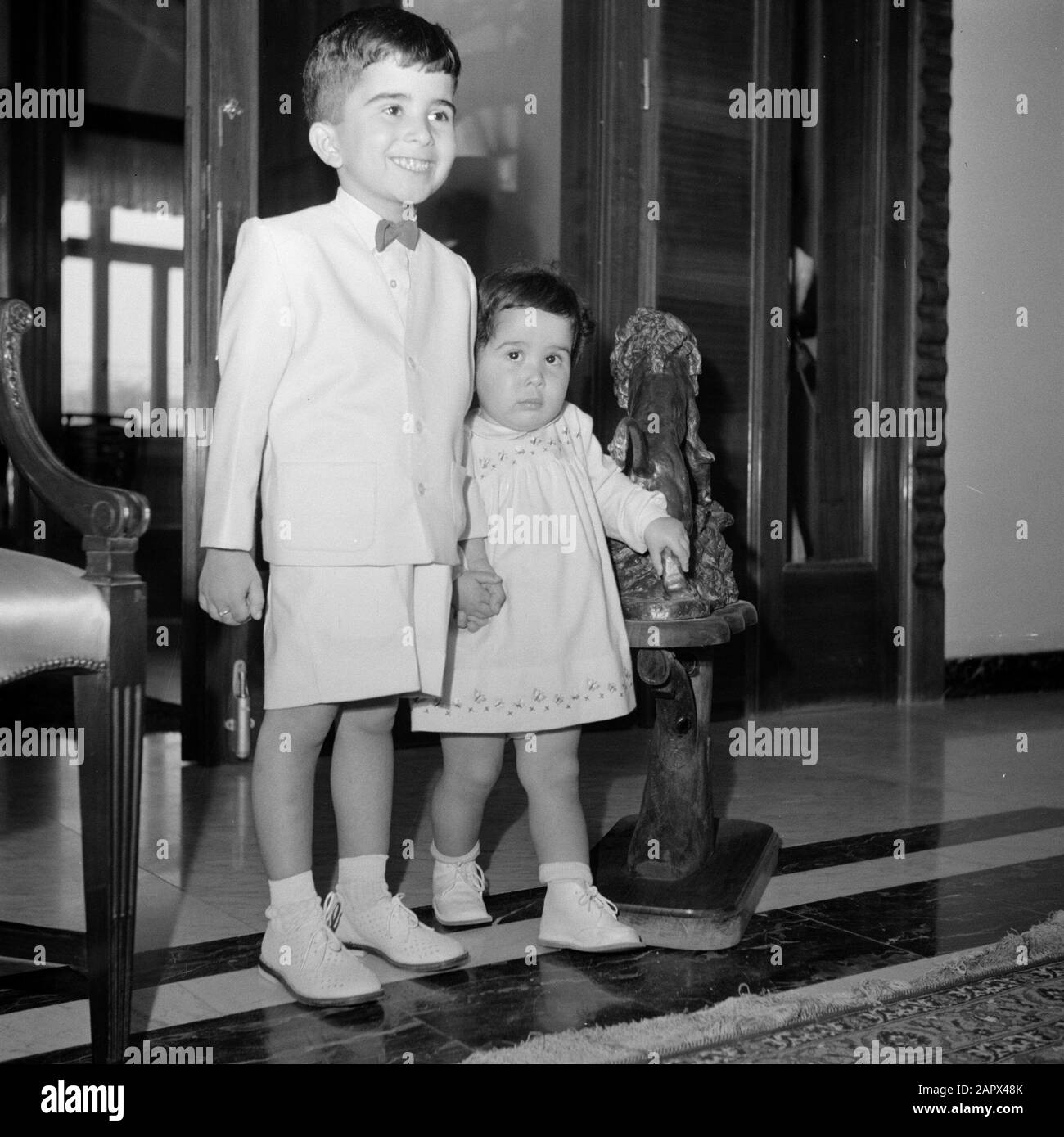 Middle East 1950-1955: Jordan - Amman Prince Hassan and Princess Basma ...
