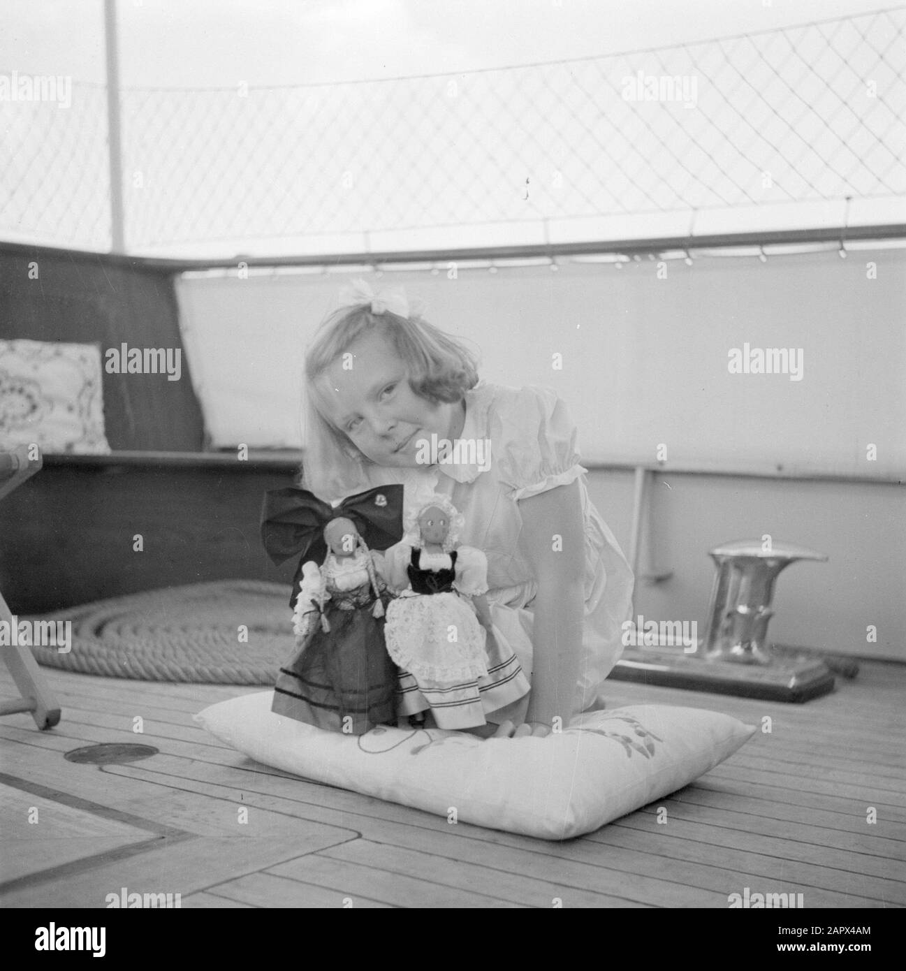 The royal family aboard the royal yacht Piet Hein Princess Beatrix on ...