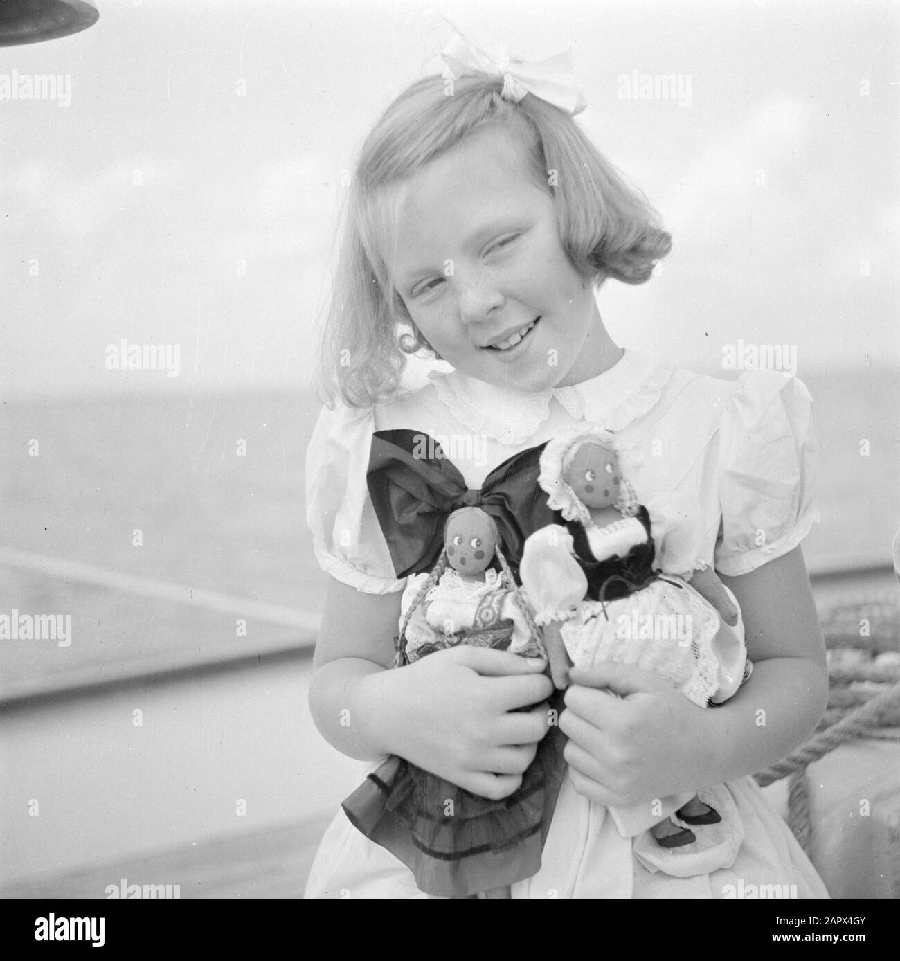 The royal family aboard the royal yacht the Piet Hein Princess Beatrix ...