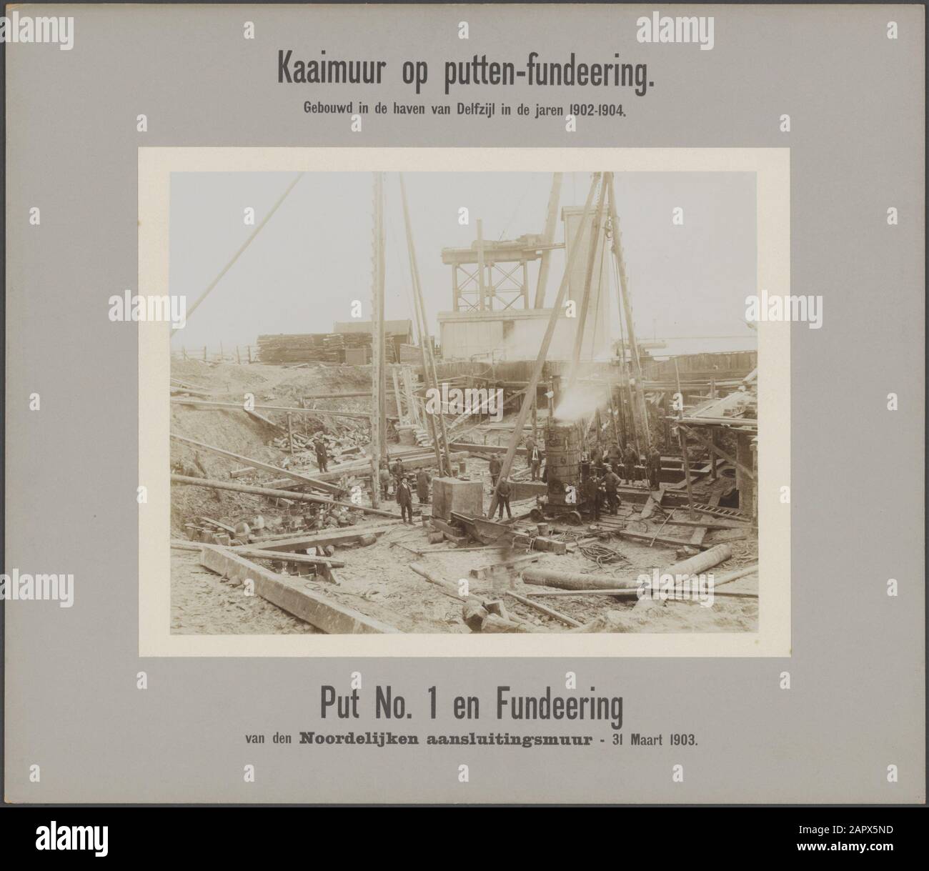 Pit number 1 and foundation of the northern junction wall; junction ...