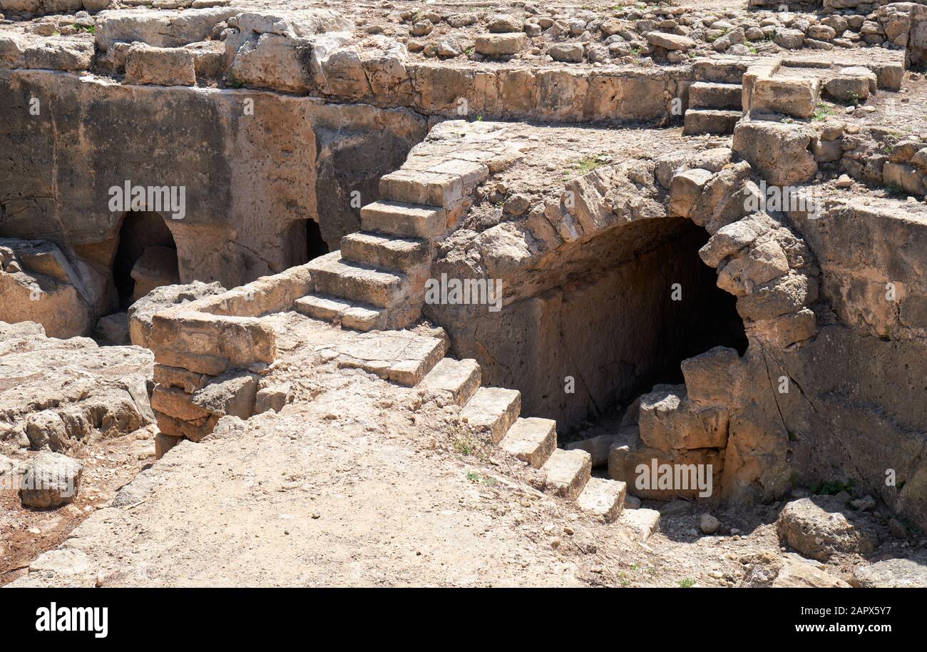 The ruins of Saranta Kolones castle – the medieval fortress built on ...