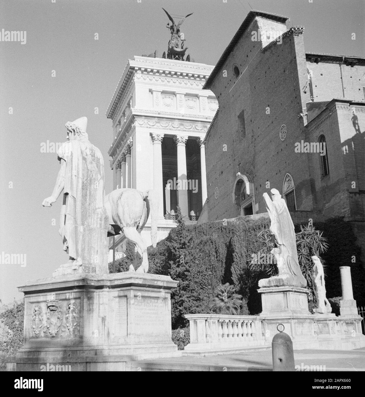 Rome: Visit to the city Right the stairs and facade of Santa Maria in ...