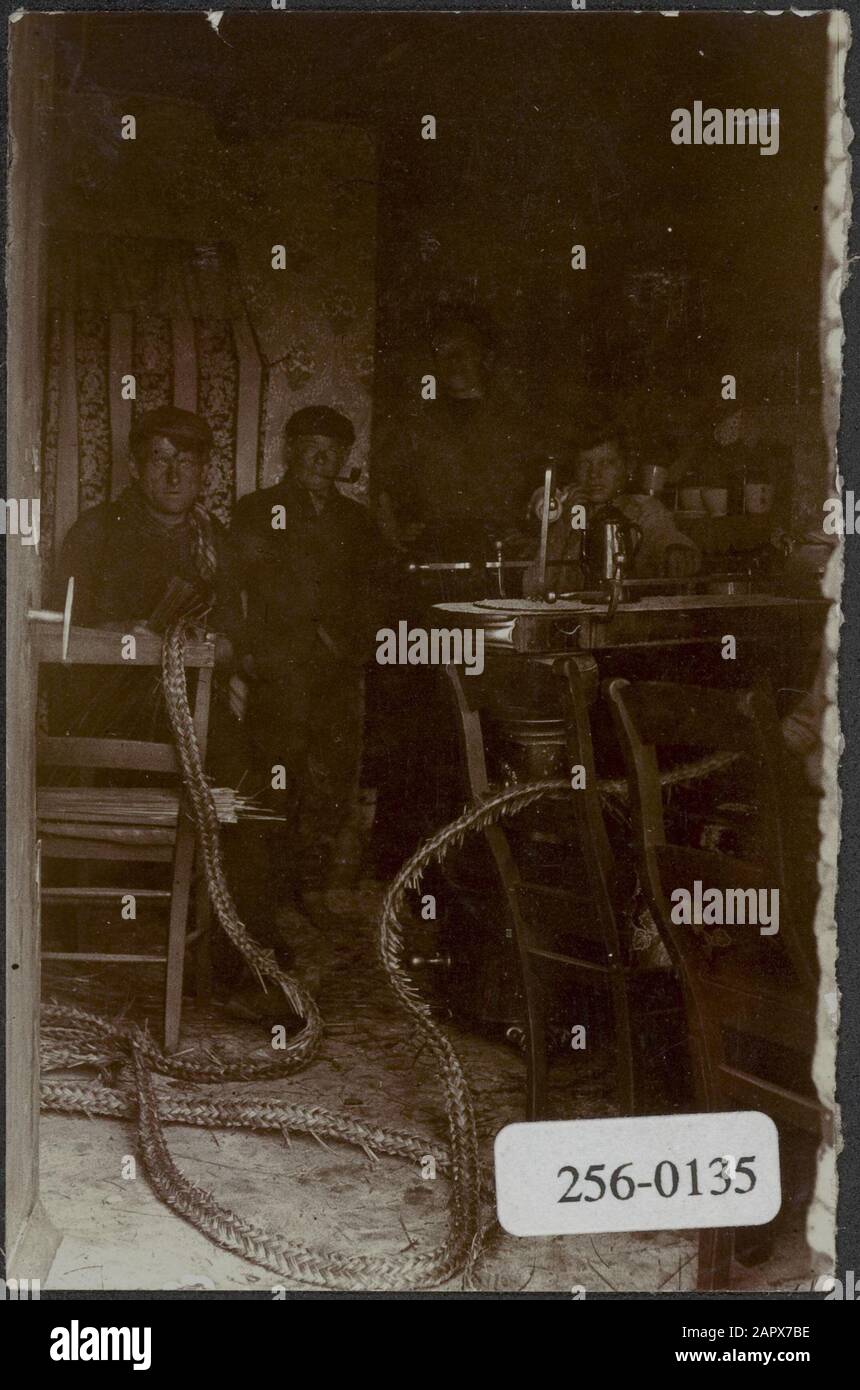 Domestic labor in the reed industry Reed weavers at work Date: undated ...